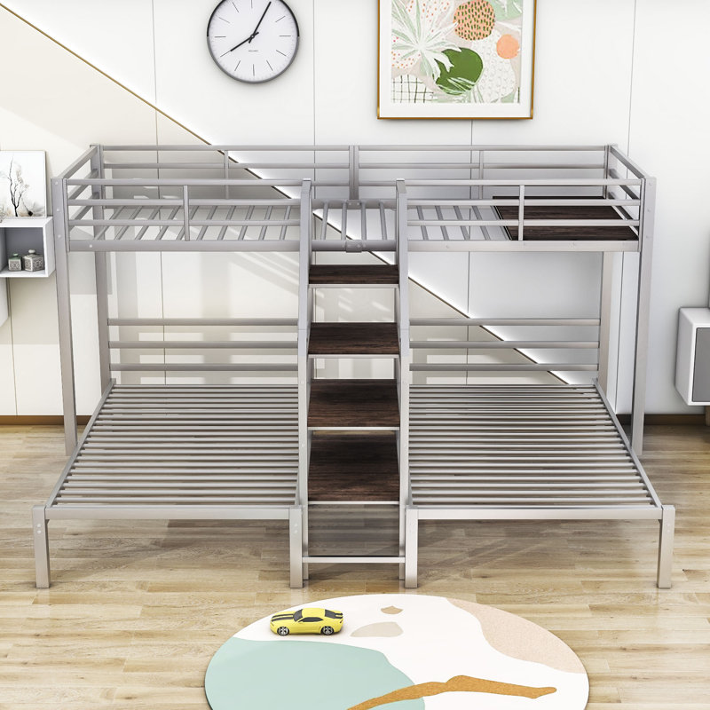 Isabelle & Max™ Afshah Twin over Twin & Twin Triple / Quad Bunk Bed by Isabelle & Max™ | Wayfair